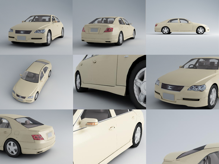Free donwload 3d model รถยนต์ 4 ประตู ชุด3 | Dynamicwork.co.,ltd