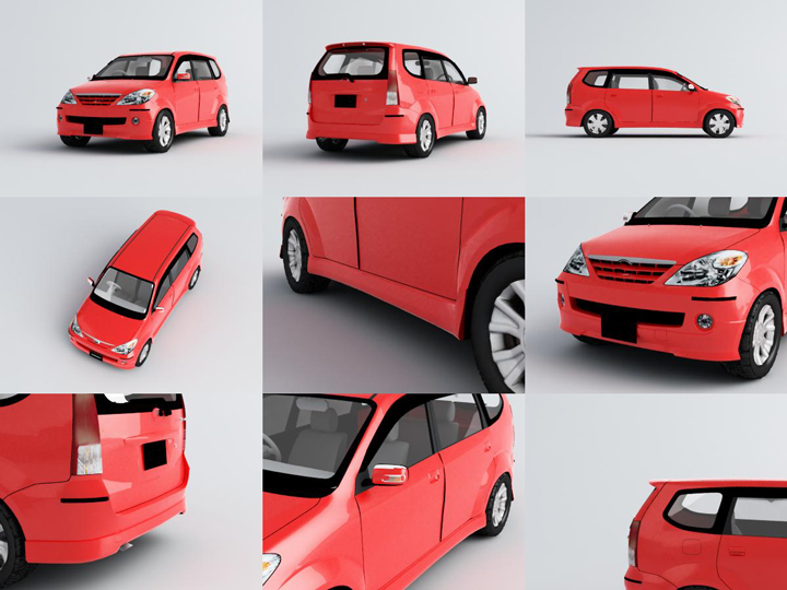 Free donwload 3d model รถยนต์ minivan ชุด1 | Dynamicwork.co.,ltd