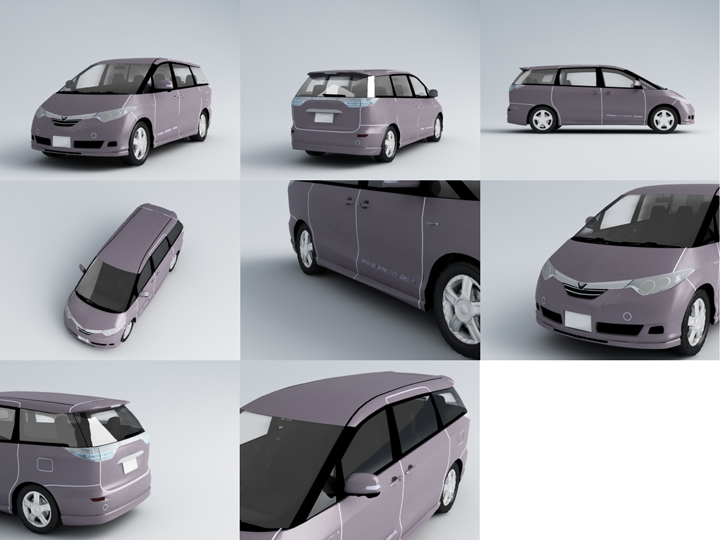 Free donwload 3d model รถยนต์ minivan ชุด1 | Dynamicwork.co.,ltd